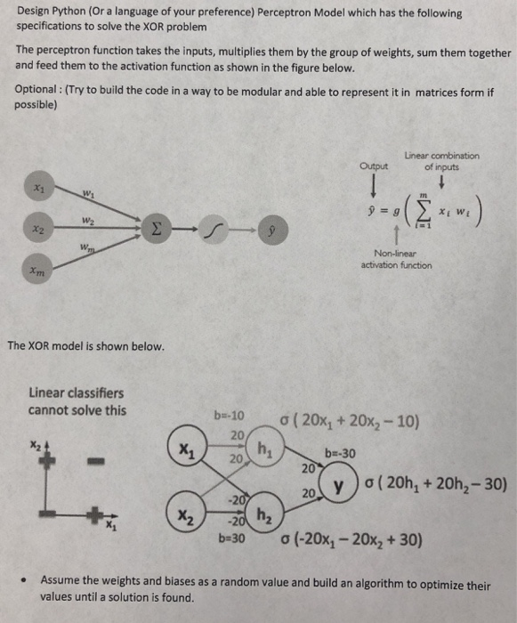 Solved Design Python (Or a language of your preference) | Chegg.com