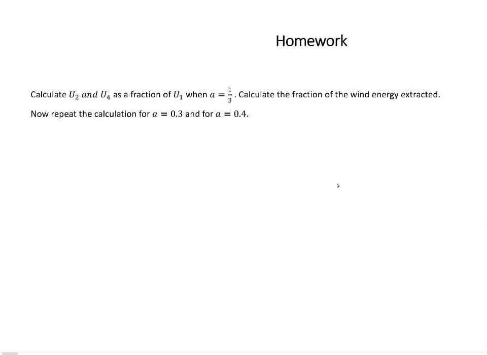 Solved Aerodynamics of wind turbines The Betz model A simple | Chegg.com