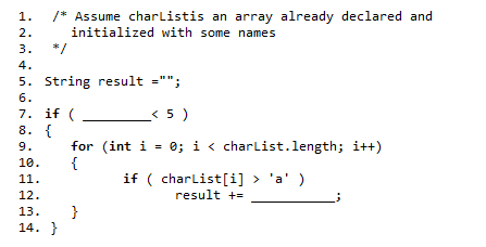 Solved 5 Assume charList is an array of type char that is | Chegg.com