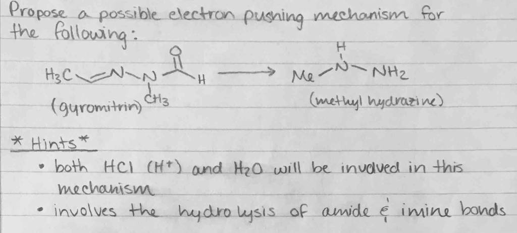 Solved Propose an electron pushing mechanism (with arrows) | Chegg.com