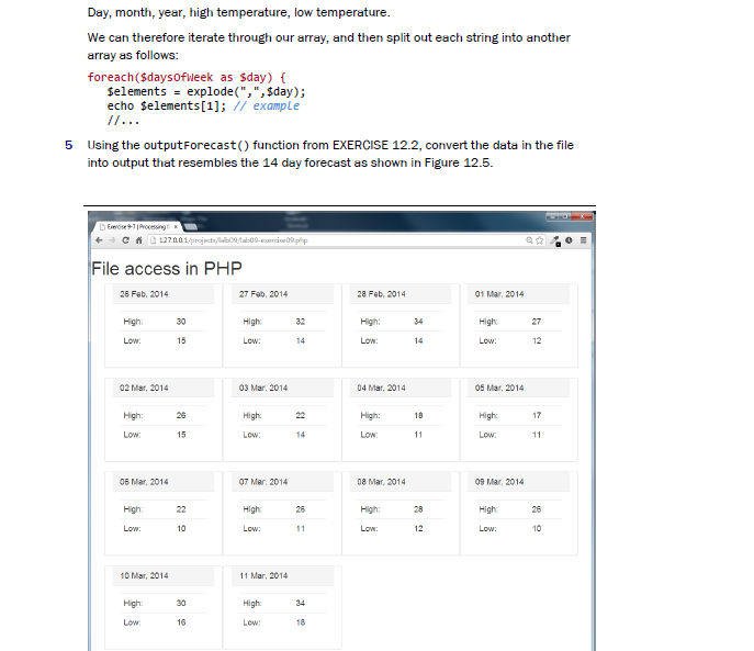 Solved READING/WRITING FILES EXERCISE 12.9 – PHP FILE ACCESS | Chegg.com