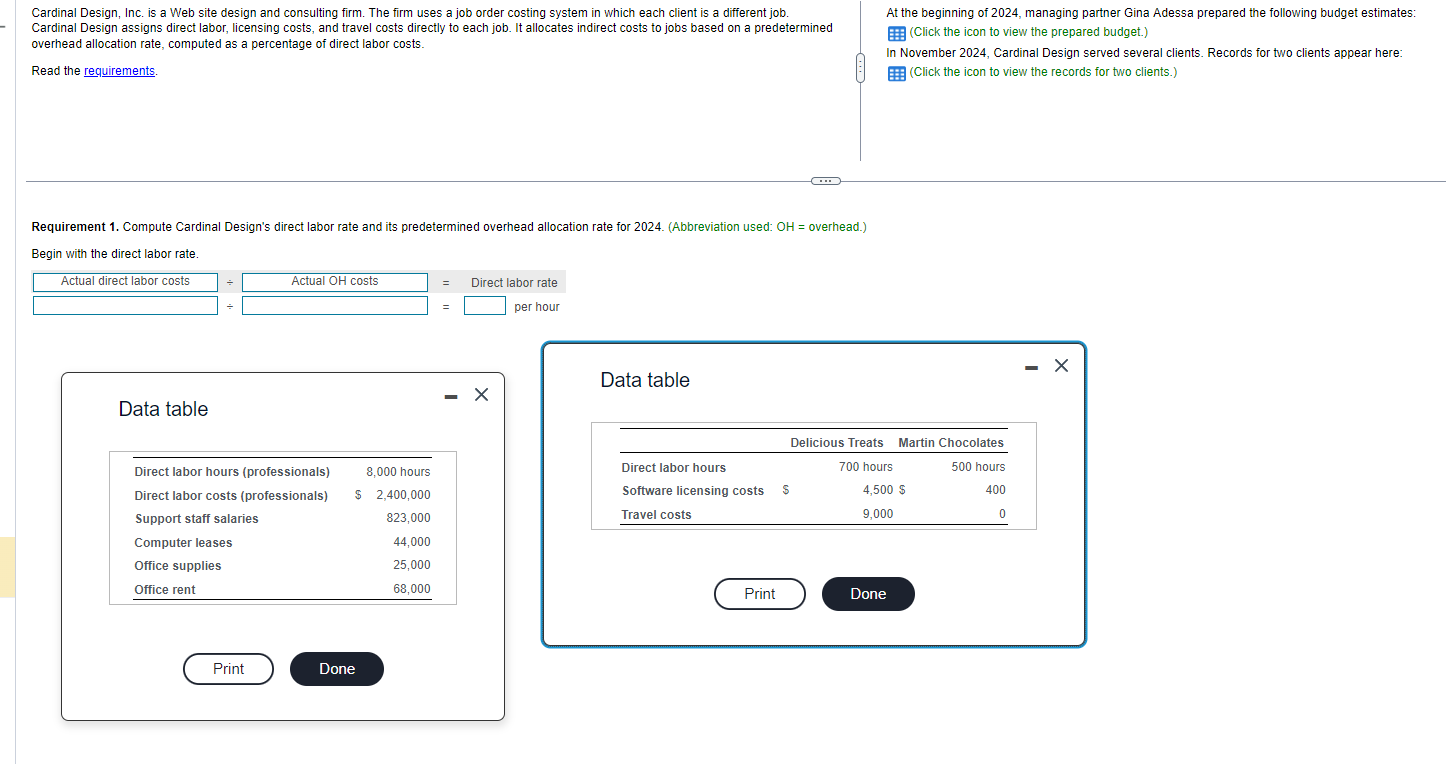 Solved Cardinal Design, Inc. is a Web site design and | Chegg.com