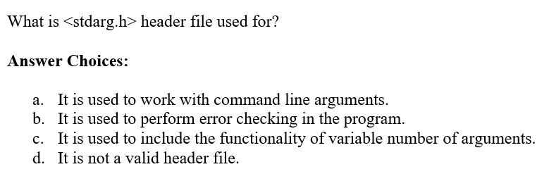 Solved What is header file used for? Answer | Chegg.com