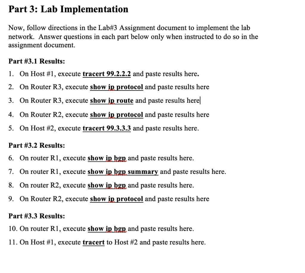 Solved Part 3: Lab Implementation Now, follow directions in | Chegg.com