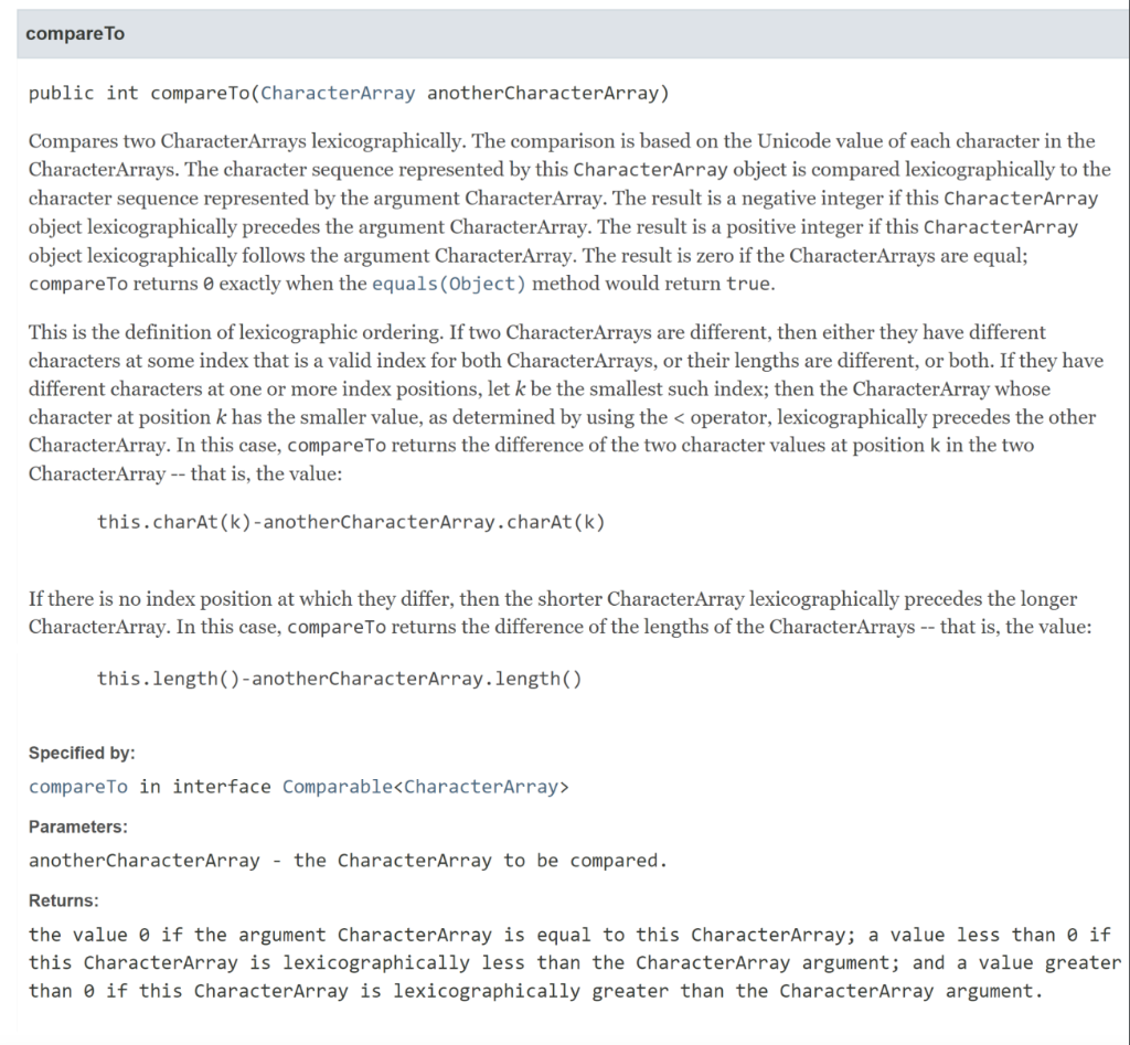 Solved Specification CharacterArray is a class that allows | Chegg.com
