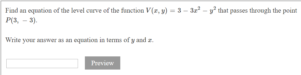 Solved Find an equation of the level curve of the function | Chegg.com