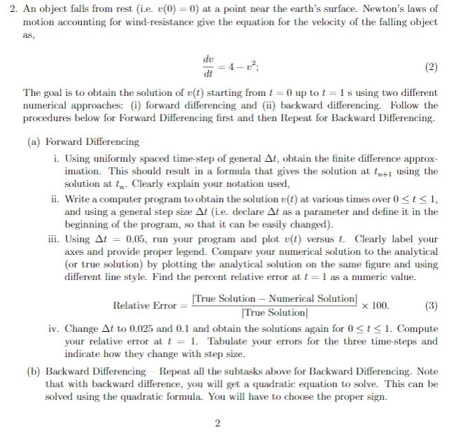 Solved Please solve using MATLAB and using | Chegg.com