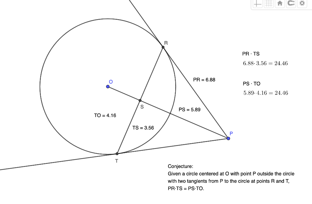 Solved Prove this conjecture. Conjecture: Given a circle | Chegg.com