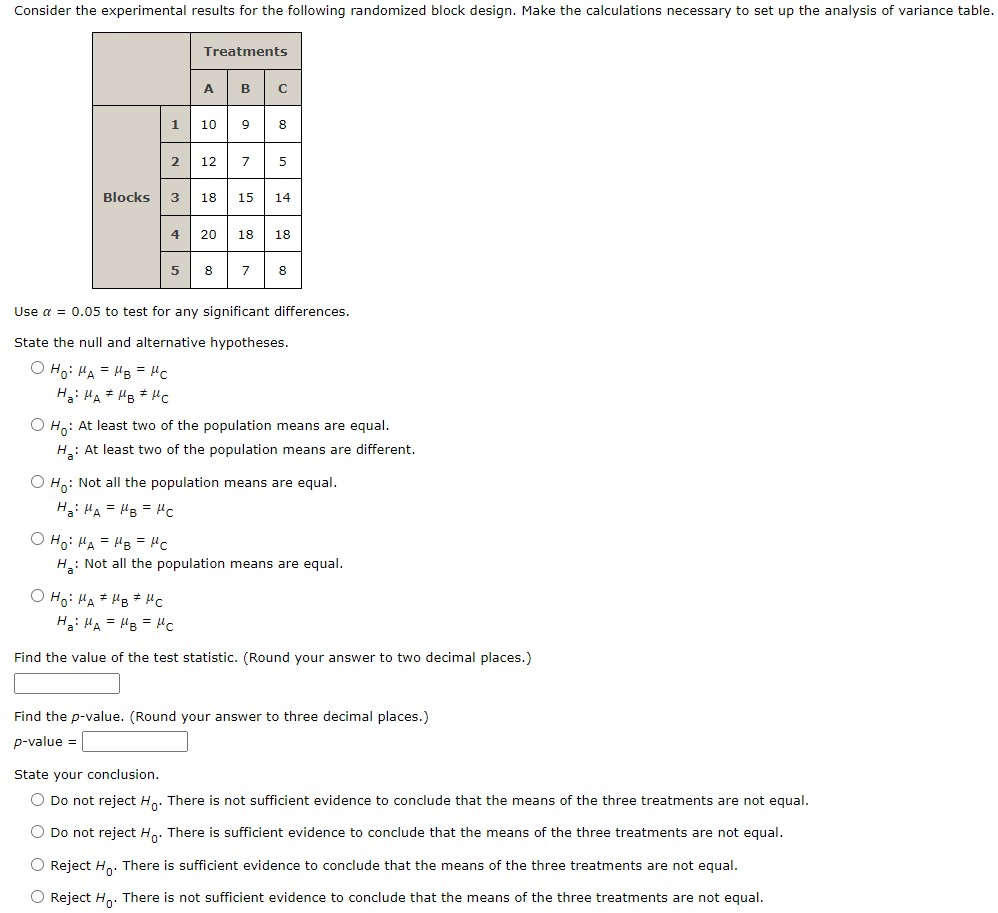 Solved Consider the experimental results for the following | Chegg.com