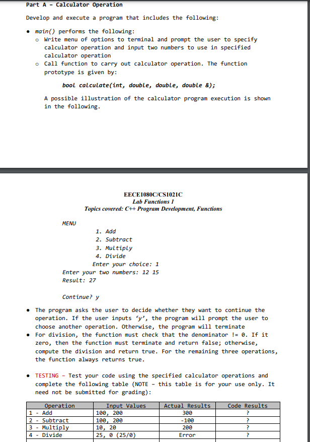 Solved C Must Use Function Prototype Provided Bool 9501