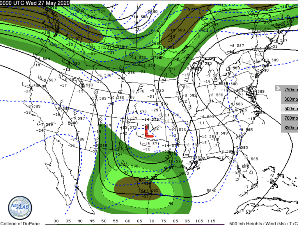 Examine today’s 500 mb weather map. You will probably | Chegg.com