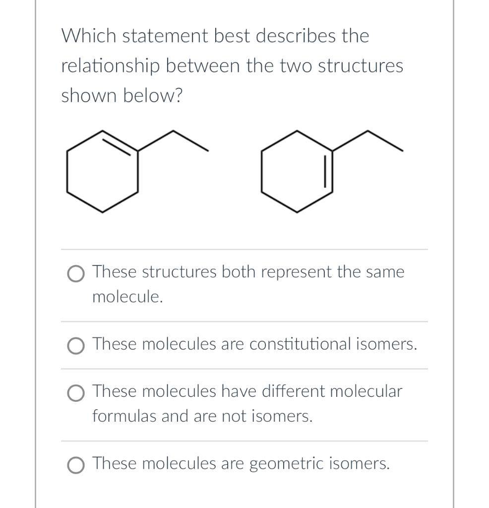 Solved Which statement best describes the relationship | Chegg.com