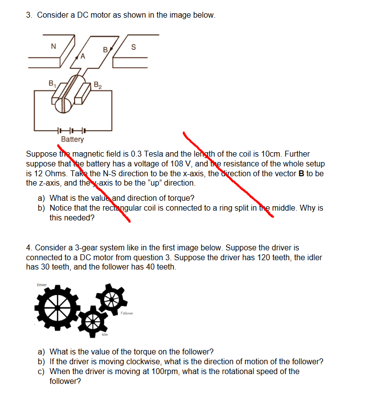 Solved 3. Consider a DC motor as shown in the image below. | Chegg.com