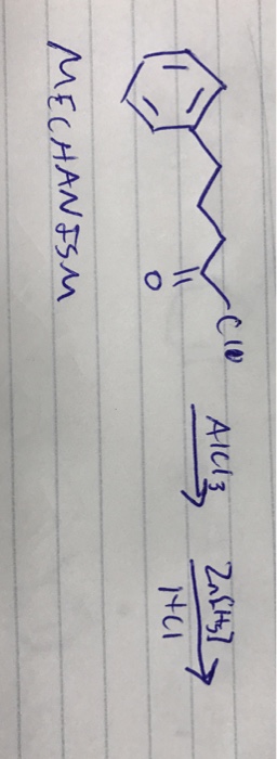 Solved MECHANISM AlCl 3 | Chegg.com