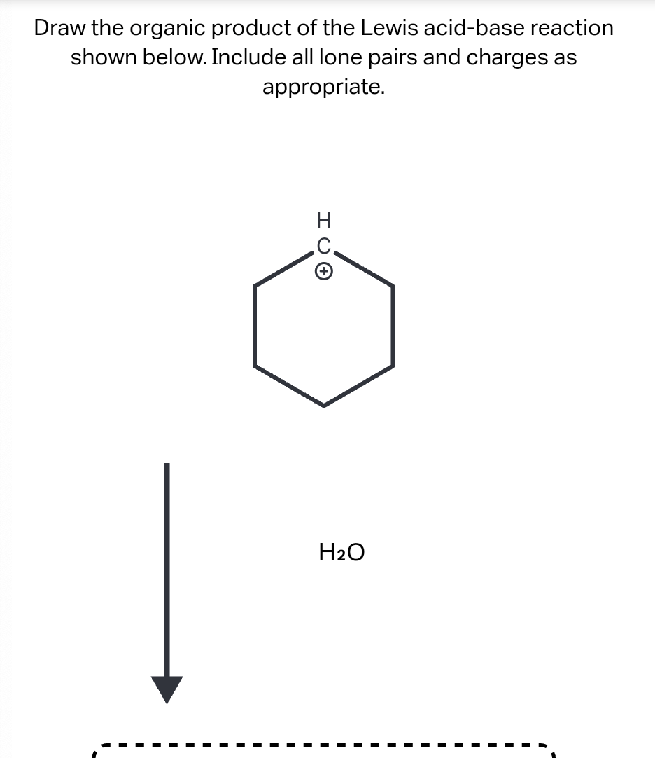 Solved Draw the organic product of the Lewis acid-base | Chegg.com