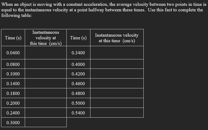 Solved When an object is moving with a constant | Chegg.com