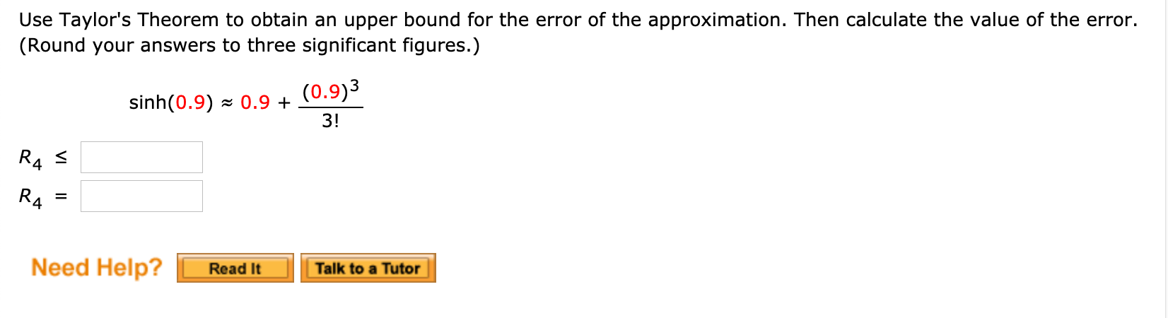 Solved Use Taylor's Theorem to obtain an upper bound for the | Chegg.com