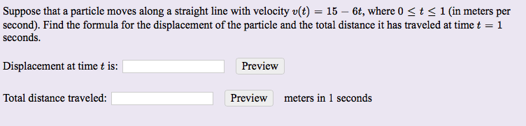 Solved Suppose that a particle moves along a straight line | Chegg.com