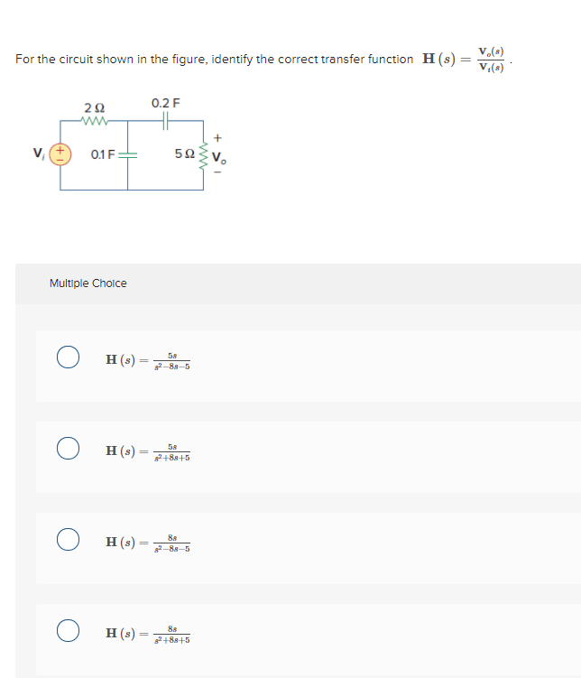 Solved For the circuit shown in the figure, identify the | Chegg.com