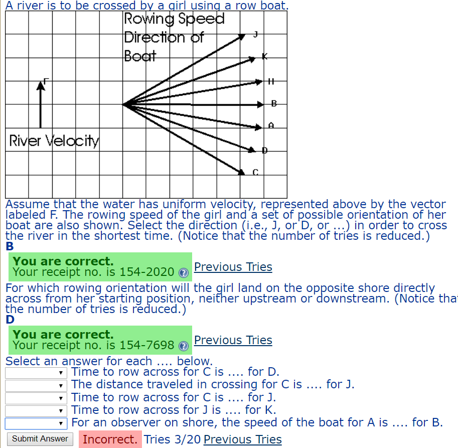 Solved A river is to be crossed by a girl using a row boat, | Chegg.com