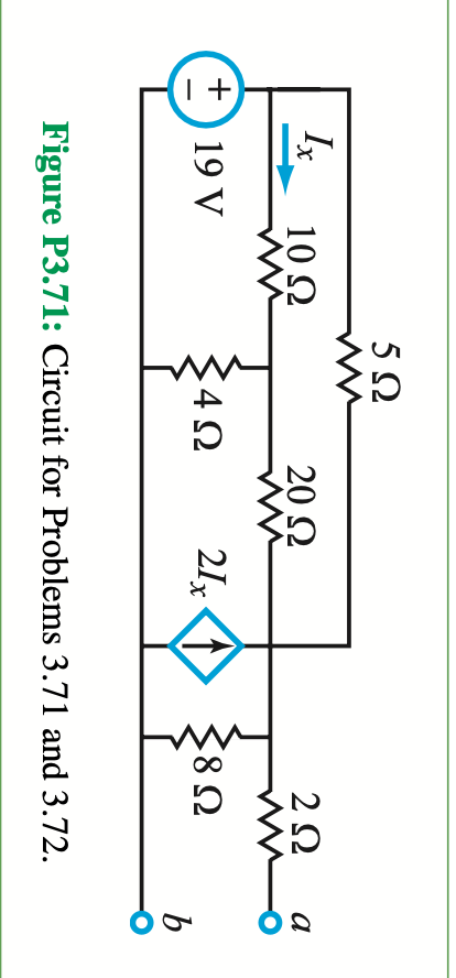 Solved Figure P3.71: Circuit for Problems 3.71 and 3.72. | Chegg.com