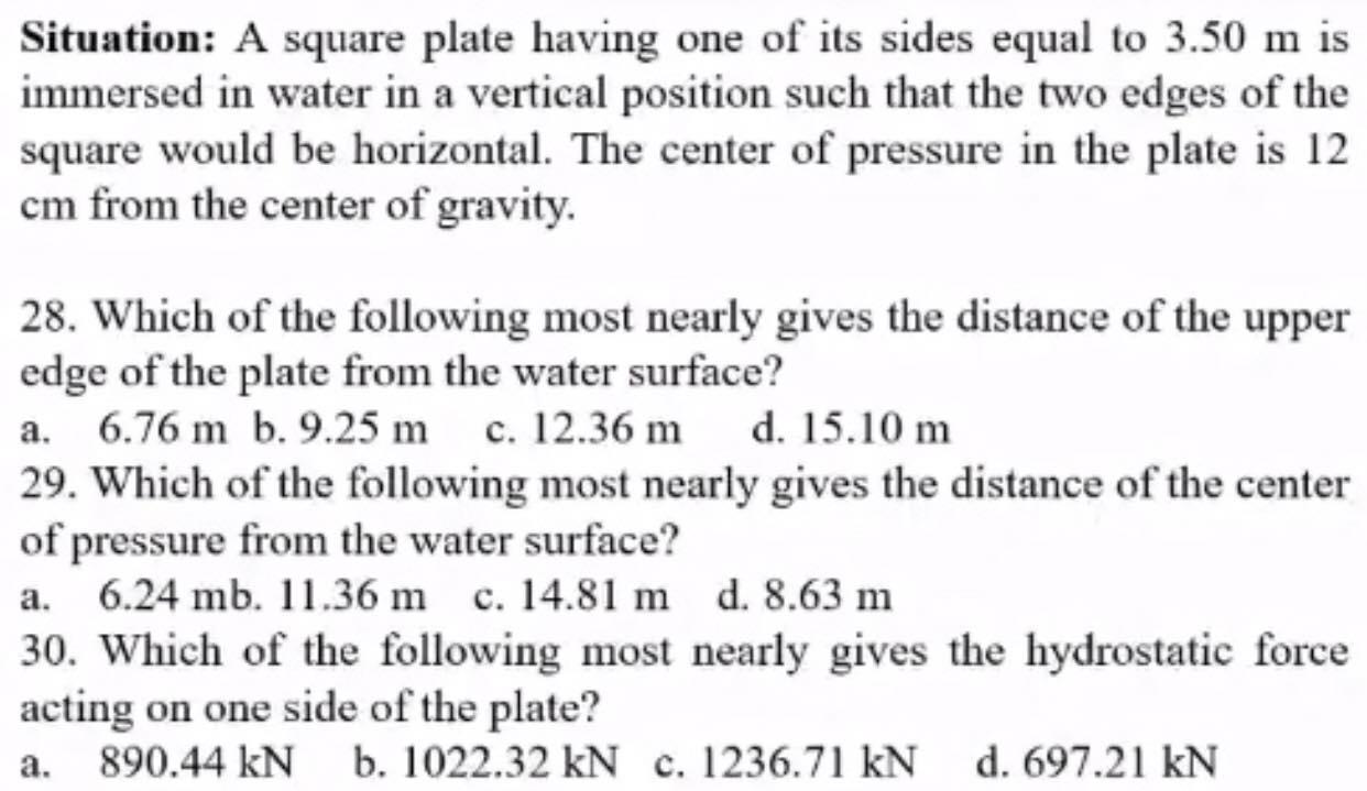 Solved Situation: A square plate having one of its sides | Chegg.com