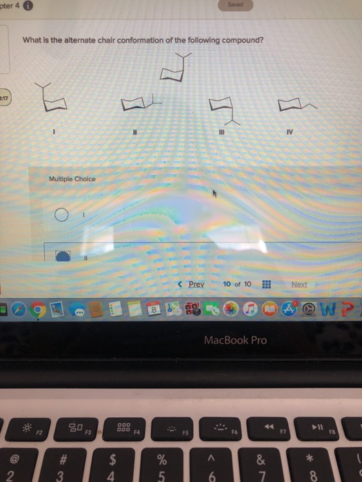 Solved pter 4 What is the alternate chair conformation of | Chegg.com