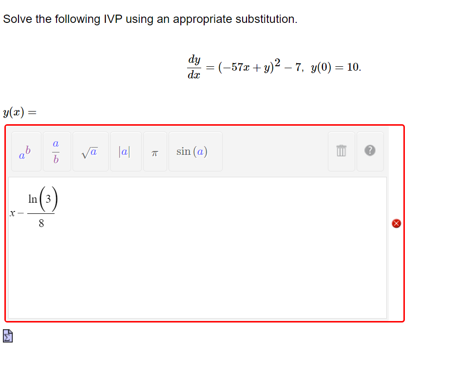 Solved Solve the following IVP using an appropriate | Chegg.com