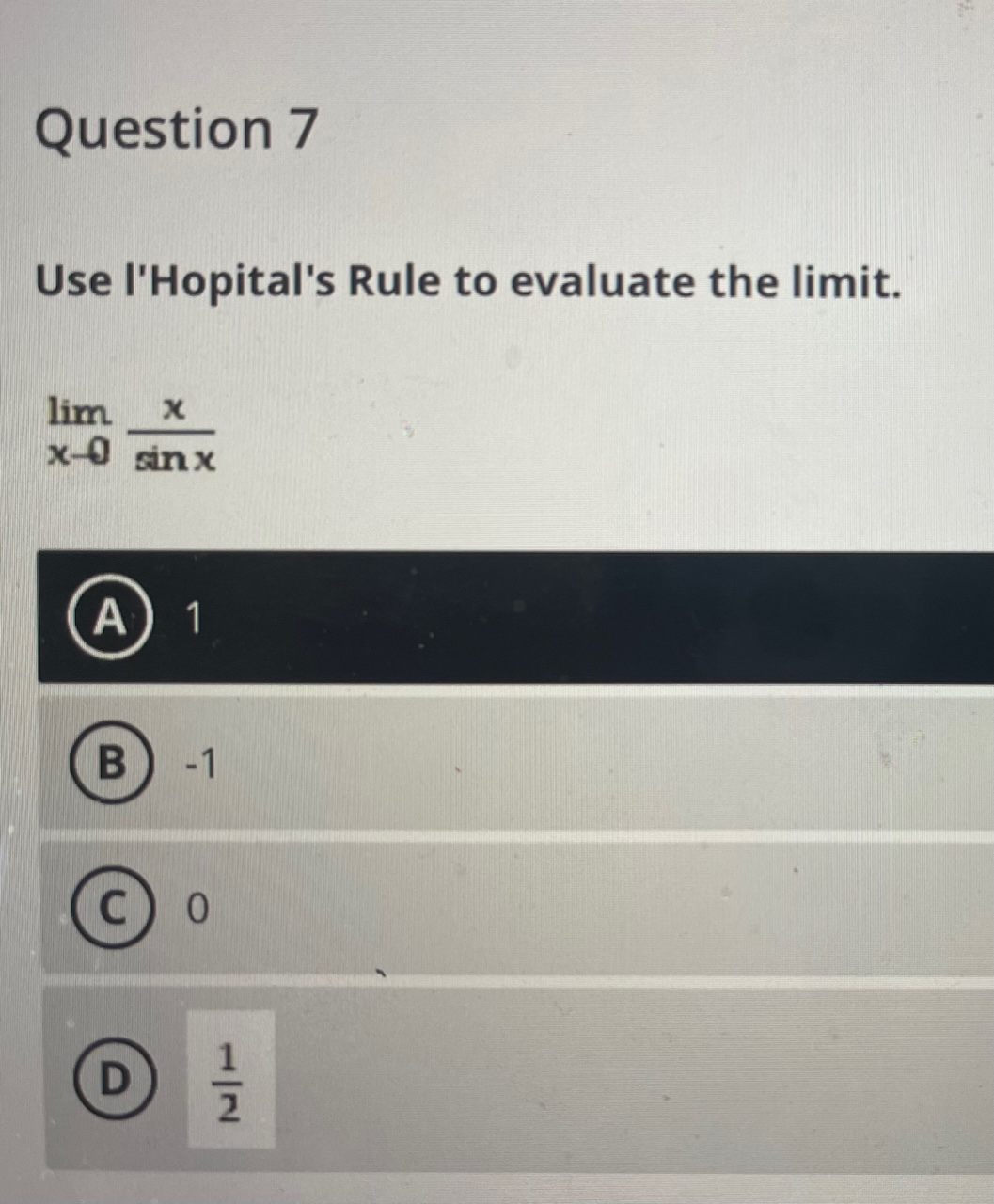 Solved Use I'Hopital's Rule to evaluate the limit. | Chegg.com