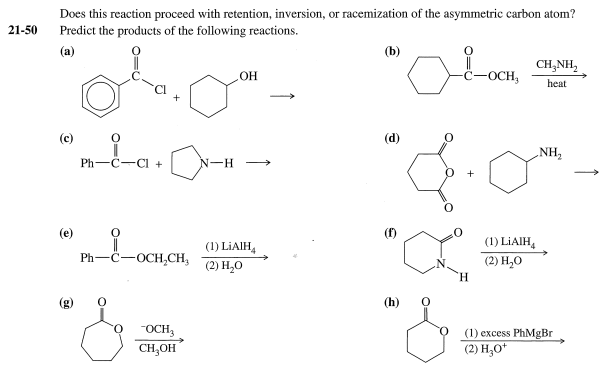 Solved Does this reaction proceed with retention, inversion, | Chegg.com