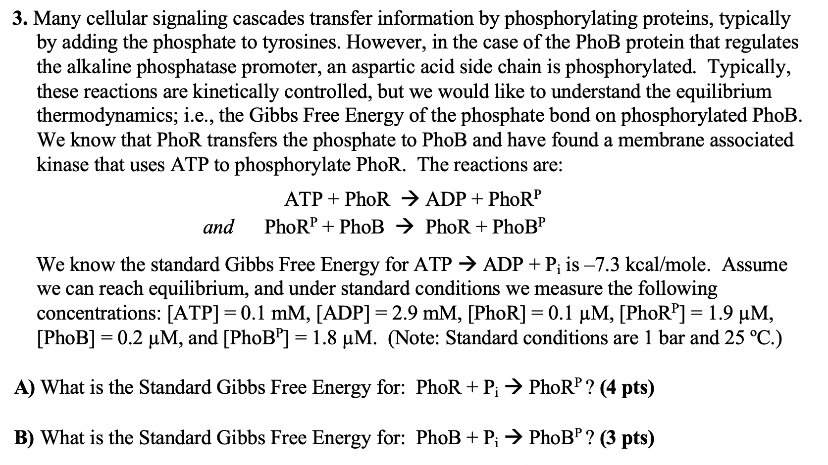 Solved 3. Many cellular signaling cascades transfer | Chegg.com