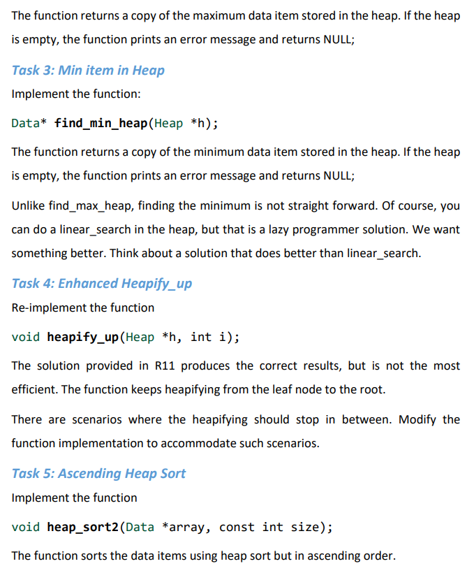 General Instructions: 1- Create a C project in | Chegg.com