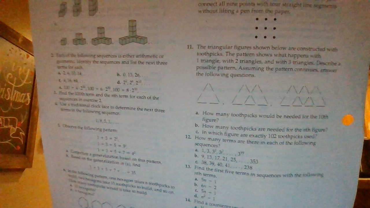 Solved 1 triangle with 2 triangles and with 3 triangles | Chegg.com