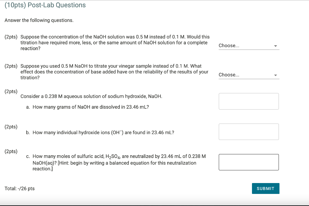 Solved Data And Report Submission - Titration Titration Are | Chegg.com