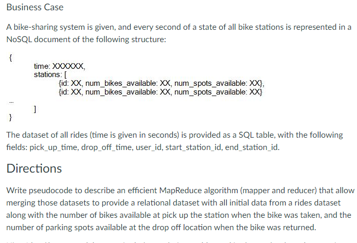 Business Case A bike-sharing system is given, and | Chegg.com