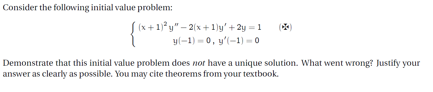 Solved Consider the following initial value problem: S (x + | Chegg.com