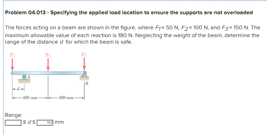 Solved Problem 04.013 - Specifying the applied load location | Chegg.com