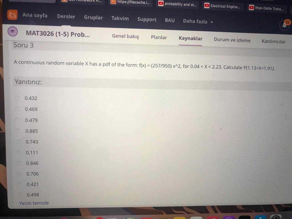 Solved its https://filecache..... C probability and st... | Chegg.com
