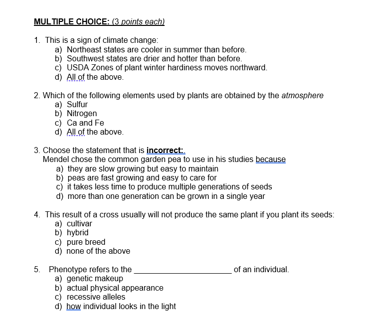 Solved MULTIPLE CHOICE: (3 points each) 1. This is a sign of | Chegg.com