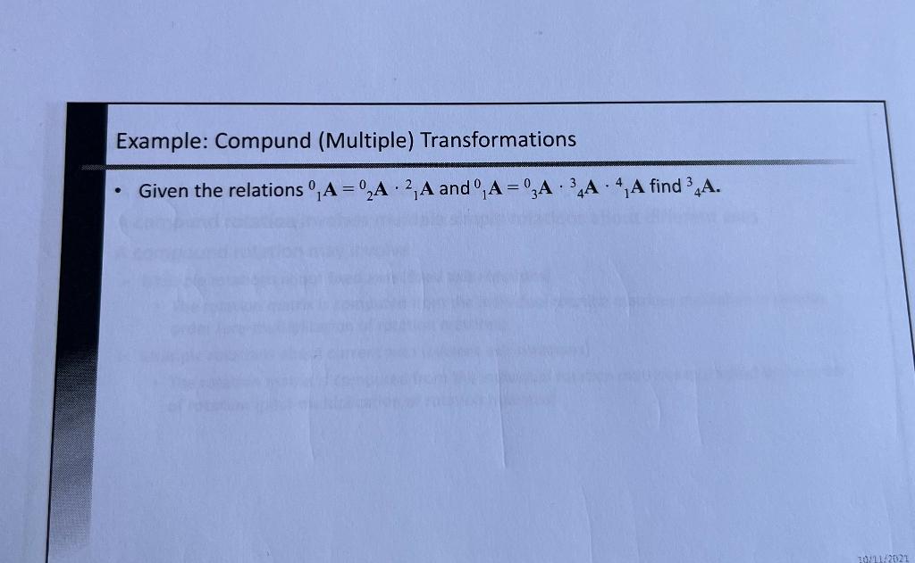 Solved Given the relations 10A=20A⋅1A and 10A=30A⋅43A⋅14A | Chegg.com