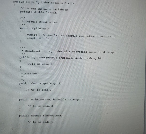 Solved public class Circle 7/ instance variables - replace | Chegg.com