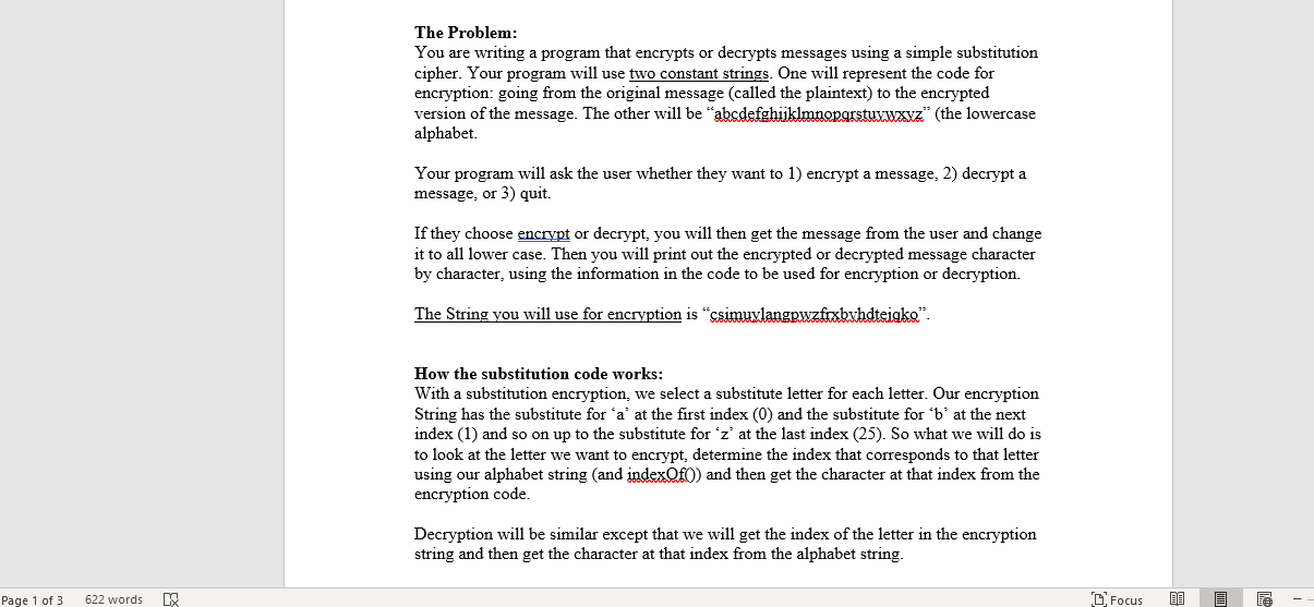 Solved The Problem You Are Writing A Program That Encrypts 0237