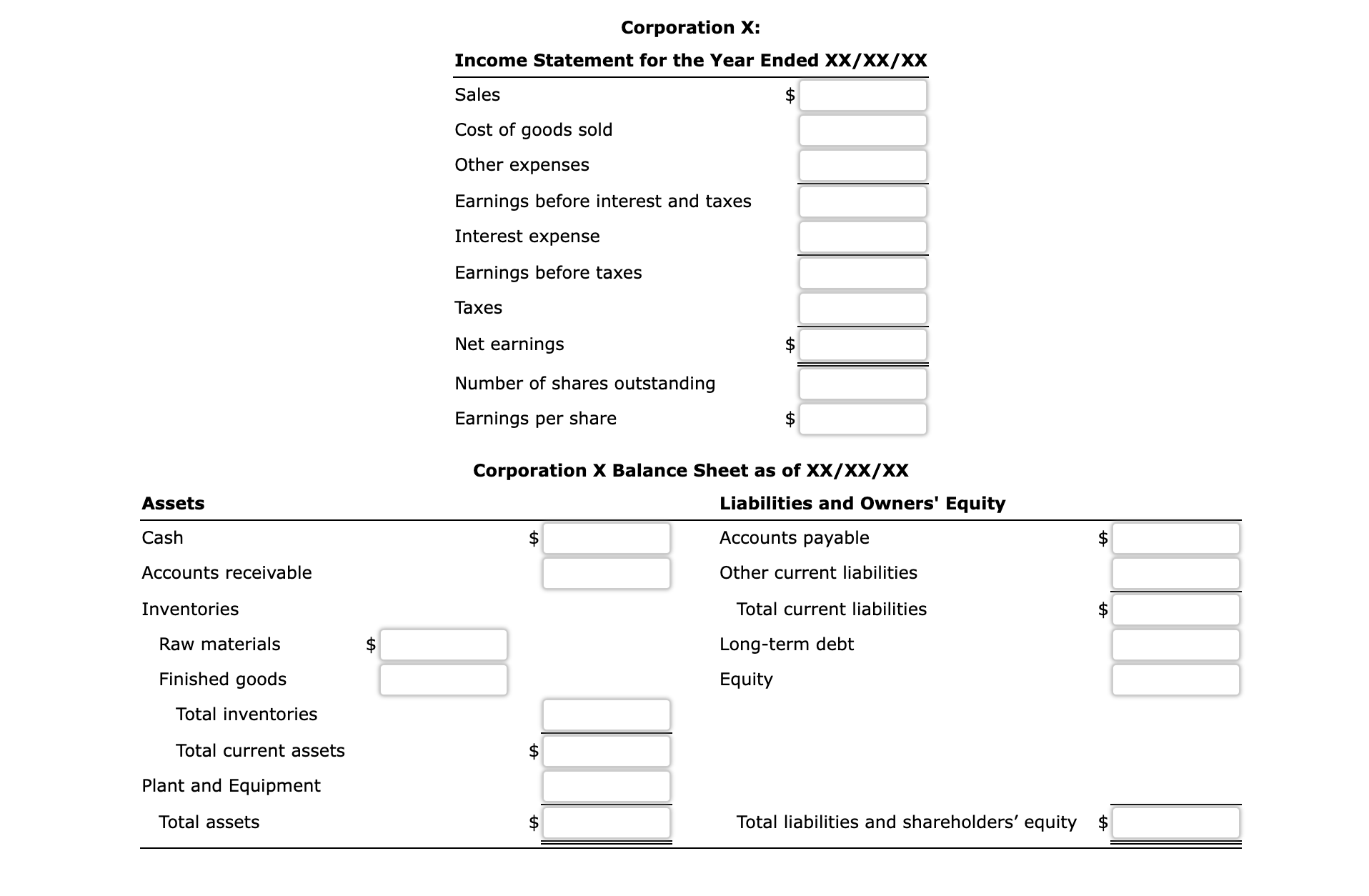 Solved From the following information, construct a simple | Chegg.com