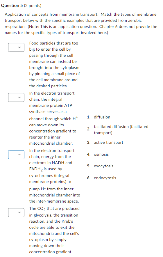 Solved Question 5 ( 2 points) Application of concepts from | Chegg.com
