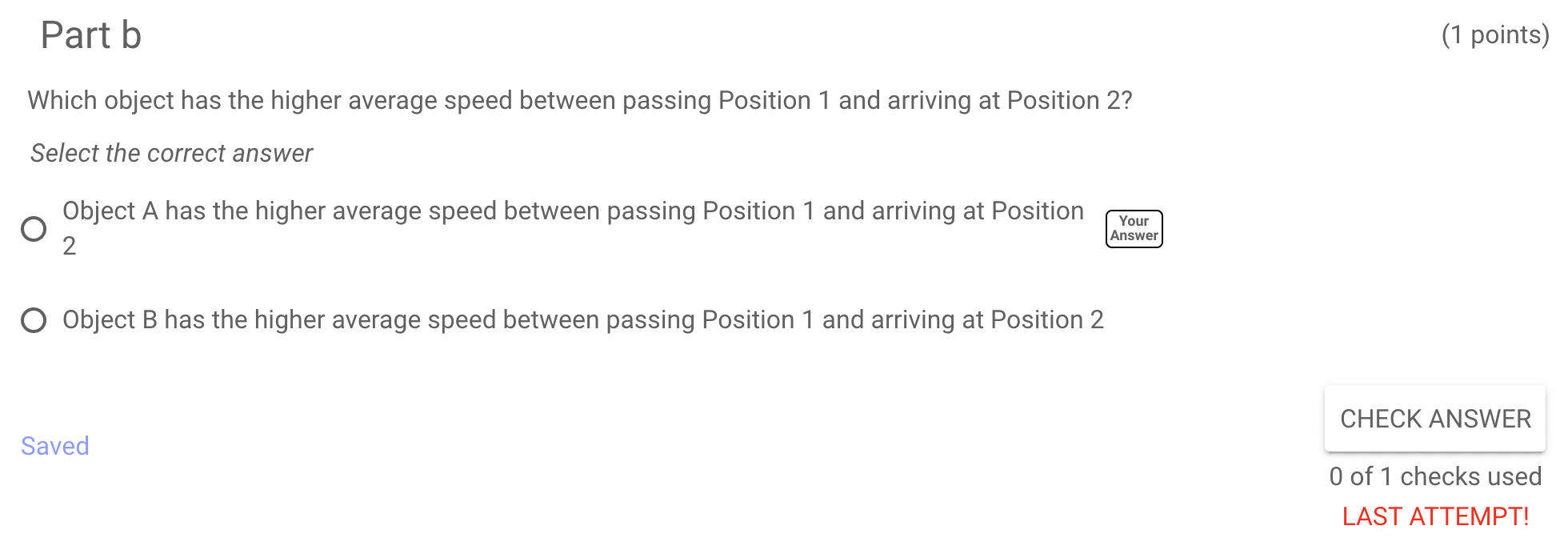 Solved (#536949) {Motion Diagrams} Two objects are moving | Chegg.com