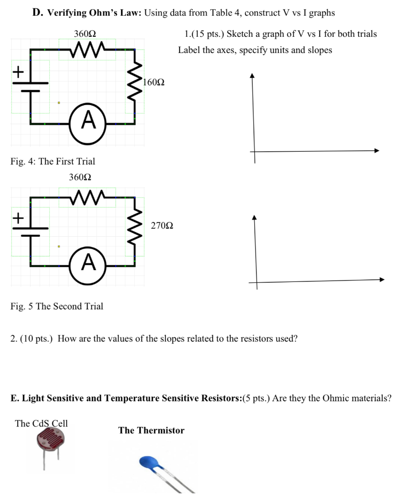 Solved Table 1 Resistance Values 36092 16092 A B Resistance | Chegg.com