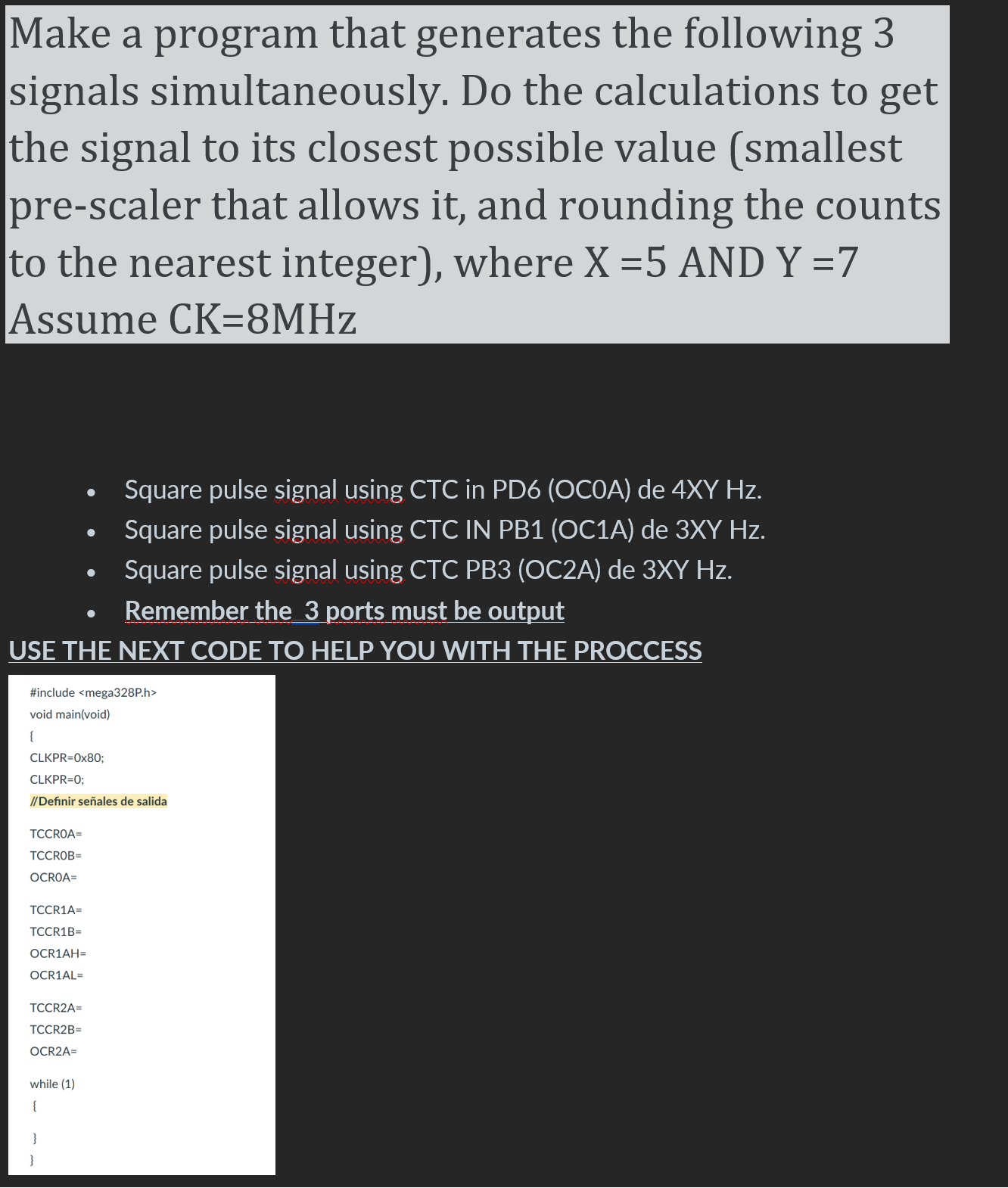 Solved Make a program that generates the following 3 signals | Chegg.com