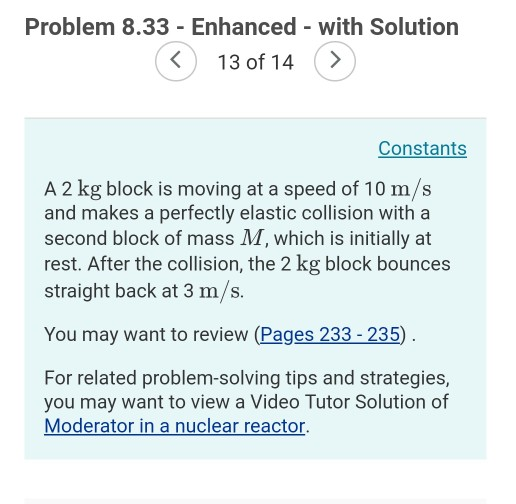 Solved Problem 8.33 - Enhanced with Solution 13 of 14 | Chegg.com