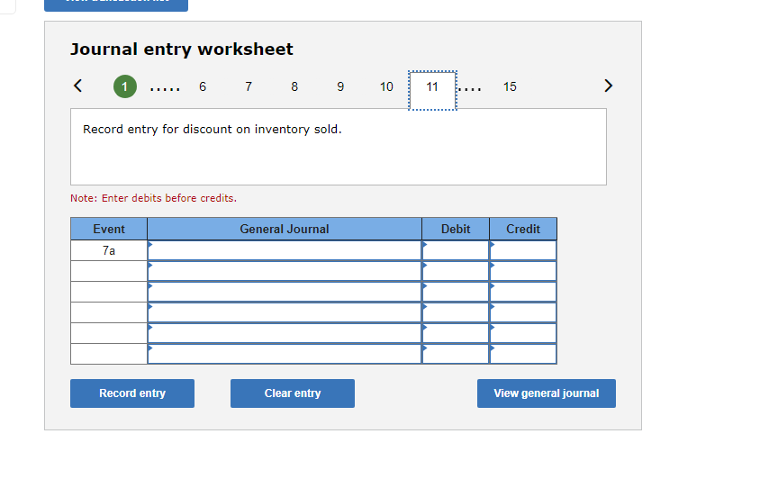 Solved Journal entry worksheet Note: Enter aedits Derore | Chegg.com