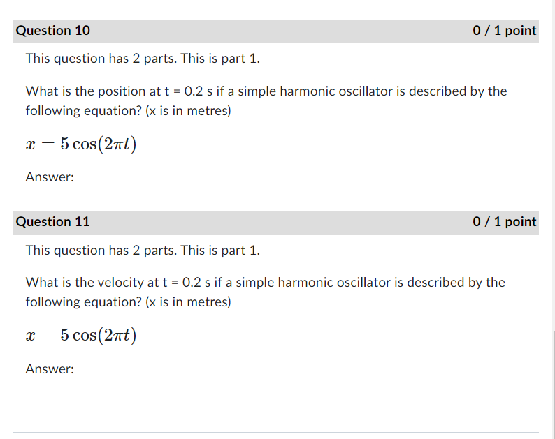 Solved This question has 2 parts. This is part 1. What is | Chegg.com
